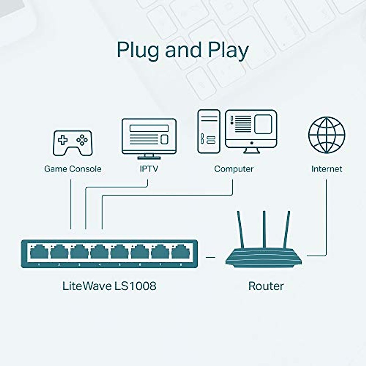 SWITCH TP-LINK LS1008