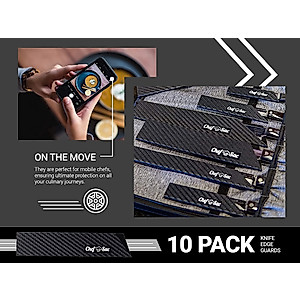 Chef Sac Elite Chef Knife Roll Bag with 10-Pack Knife Guards Included