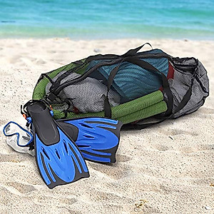 Champion Sports Mesh Duffle Bag with Zipper and Adjustable Shoulder Strap - Multipurpose 15” x 36” Gym Bag for Equipment, Sports Gear, Laundry - Breathable Mesh Scuba and Travel Bag in Multiple Colors