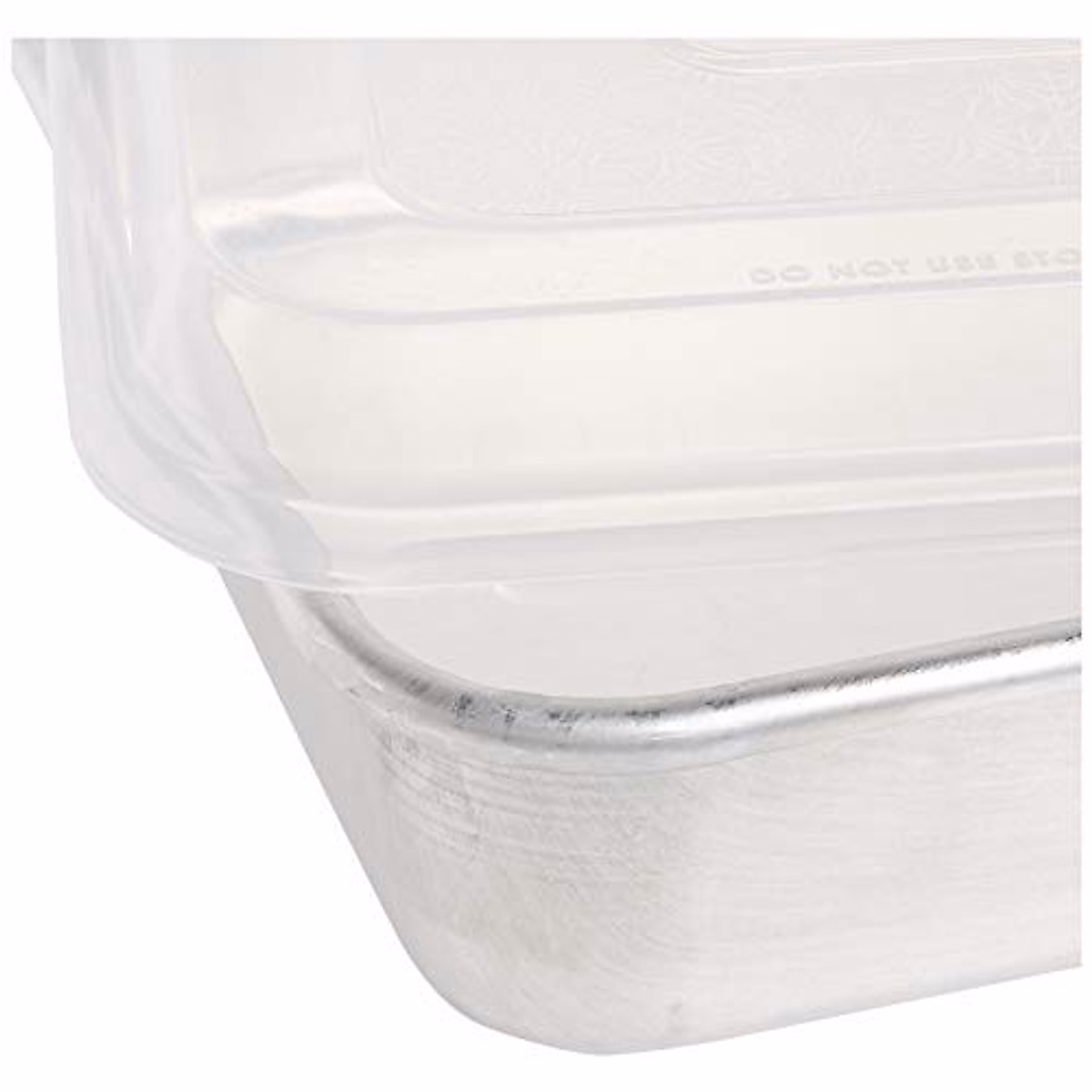 Nordic Ware Natural Aluminum Commercial Square Cake Pan with Lid, Exterior 9.88 x 9.88 Inches