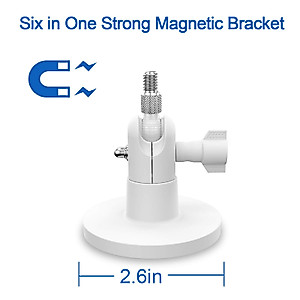 Magnetic Camera Wall Mount Stand for Blink Mini, Blink Mini 2,Blink Outdoor 4/3,Blink XT/XT2, Blink Indoor, No Tools Directly Attached to Steel or Other Magnetic Surfaces ,White