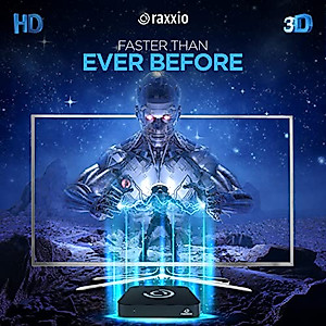 Raxxio Android TV Box - RAX2100 Android 9.0, Ultra HD 4K 75fps, 4 GB RAM, 64 GB ROM, WiFi 2.4G + 5G, USB 3.0, and Bluetooth 4.1 Enabled Smart Android Box with HDMI Cable and Bluetooth Remote Control
