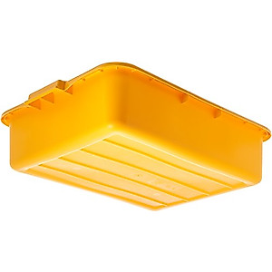CFS N4401004 Comfort Curve Ergonomic Wash Basin Tote Box, 5" Deep, Yellow