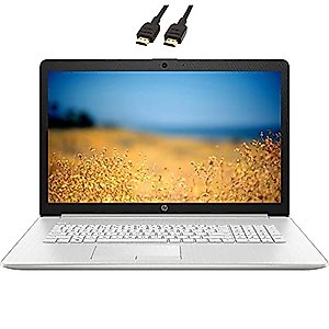 2021 HP Newest Premium Laptop Computer, 17.3'' Full HD 1080P IPS Screen, 11th Gen Intel Core i5-1135G7(Beat i7-1065G7), 16GB RAM, 1TB SSD, HDMI, Wi-Fi, Webcam, Windows 11 | LIONEYE HDMI Cable, Silver