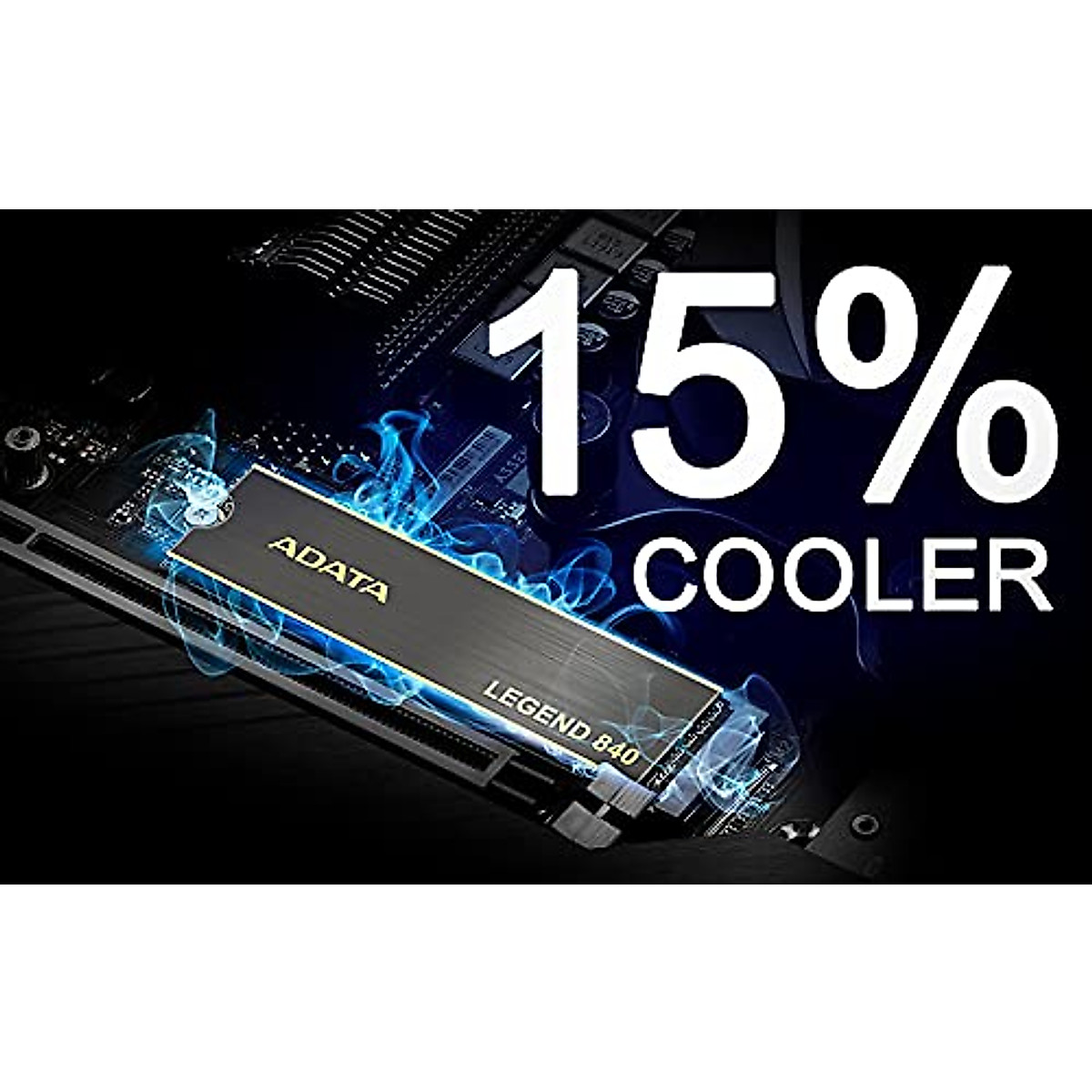 ADATA Legend 840 1TB PCIe Gen4 x4 NVMe 1.4 M.2 Internal Gaming SSD Up to 5,000 MB/s (ALEG-840-1TCS)