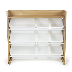 Humble Crew Kids Book Rack Storage Bookshelf with Toy Organizer and Storage Bins