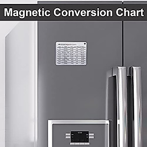 20PCS Measuring Cups and Measuring Spoons Set, Food-Grade Stainless Steel Measure Cup Set for Cooking Baking Measurement, Including 7 Cups, 9 Spoons, Level, Magnetic Chart, Stackable Measuring Set