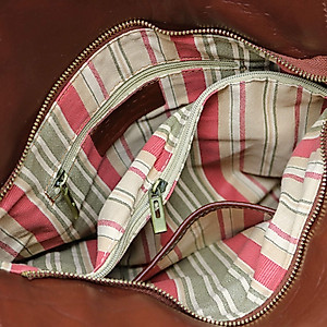 Floto Luggage Bolotana Handbag, Brown, Medium