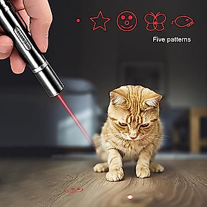 Bunny Rabbits Pointer Toy,Guinea Laser Pointer,7 Adjustable Patterns Laser,Cat Toy Pointer for Indoor, 5 Switchable Patterns,Red Light Hamsters Rats Pointer Toy,USB Charging Pointer Toy