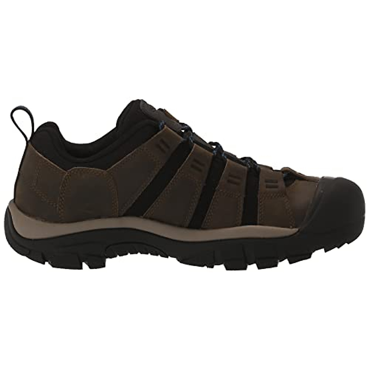 KEEN Men's Newport Durable Breathable Low Height Hiking Shoes, Dark Olive/Austern, 10.5