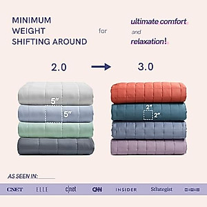 YnM Exclusive Kids Cooling Weighted Blanket, Smallest Compartments with Glass Beads, Bed Blanket for One Person of 60lbs, Ideal for Twin Bed (41x60 Inches, 7 Pounds, Sea Grass)