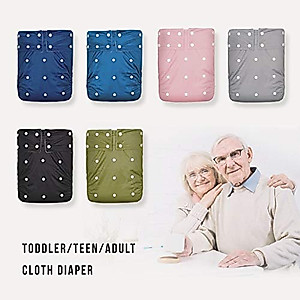 3-Pack Kawaii Adult/Women/Teen Reusable Cloth Diaper Insert, Incontinence, Pregnancy, Childbirth, Super Absorbent 4-Layer Microfiber Insert Oversize 48.5 x 19 cm