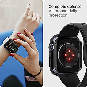 Spigen Thin Fit Designed for Apple Watch Case Series 9/8/7 45mm Thin Hard PC Case - Black