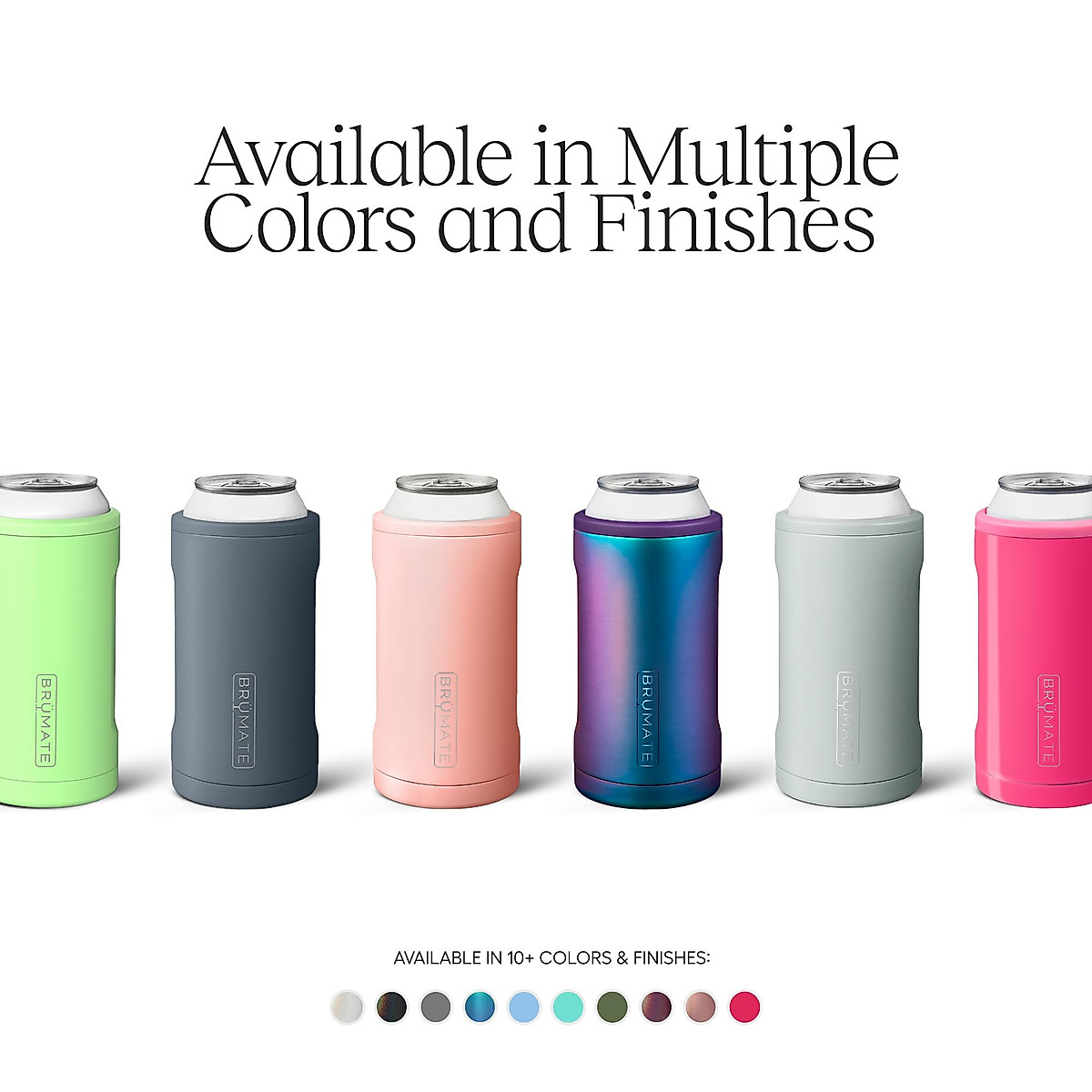 BrüMate Hopsulator Trio 3-in-1 Insulated Can Cooler for 12oz / 16oz Cans + 100% Leak Proof Tumbler with Lid | Can Coozie Insulated for Beer, Soda, and Energy Drinks (Matte Black)