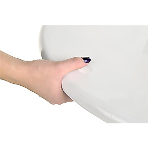 Displays2go White Cocktail Table with 2 Chairs, Adjustable Height, ABS Plastic and Steel Construction, Leatherette Upholstery – White, Chrome (TSFURNK14)