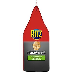 RITZ Crisp and Thins Cream Cheese and Onion Chips, 7.1 oz
