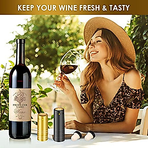 GUANFU Wine Bottle Sealer Kits - 12 Wine Bottle Cork w/Metal Top 30 Seals Heat Shrink Wrap Caps w/Tear Tab Plastic Shrink Capsules Tasting Corks Cruise Essentials for Alcohol Bottles Homemade Crafts