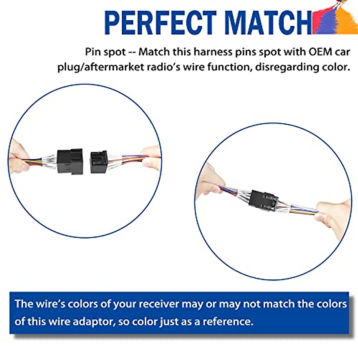 16 Pin Male & Female Radio ISO Wire Harness Adapter for Peterbilt Freightliner Semi Truck International Volvo Sterling Mack Kenworth Stereo Connector to JVC Pioneer Kenwood Sony Android.