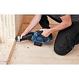 BOSCH GSA18V-125K14A 18V EC Brushless 1-1/4 In.-Stroke Multi-Grip Reciprocating Saw Kit with (1) CORE18V® 8 Ah High Power Battery