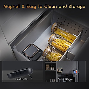 Inkbird Grill Bluetooth BBQ Thermometer Wireless IBT-6XS, 6 Probes Digital Smoker Grill Thermometer for Cooking,150ft Bluetooth Meat Thermometer, Magnet, Timer, Alarm for Kitchen, Food (Red)