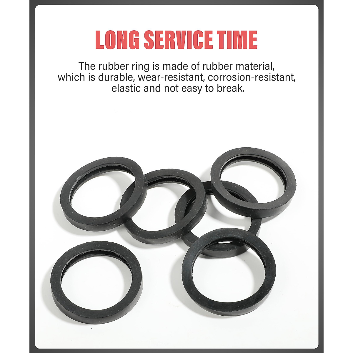 Zlirfy 10Pcs/6Pcs Gas Can Spout Gasket Seals,Gas Can Spout Gaskets Rubber Ring Can Gaskets,Universal Rubber Replacement Gasoline/Fuel Jug Washer Seals(6)