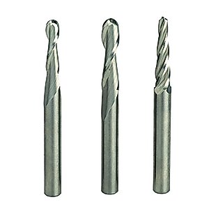 Whiteside Ball Nose CNC Router Bit Set, 3-Piece