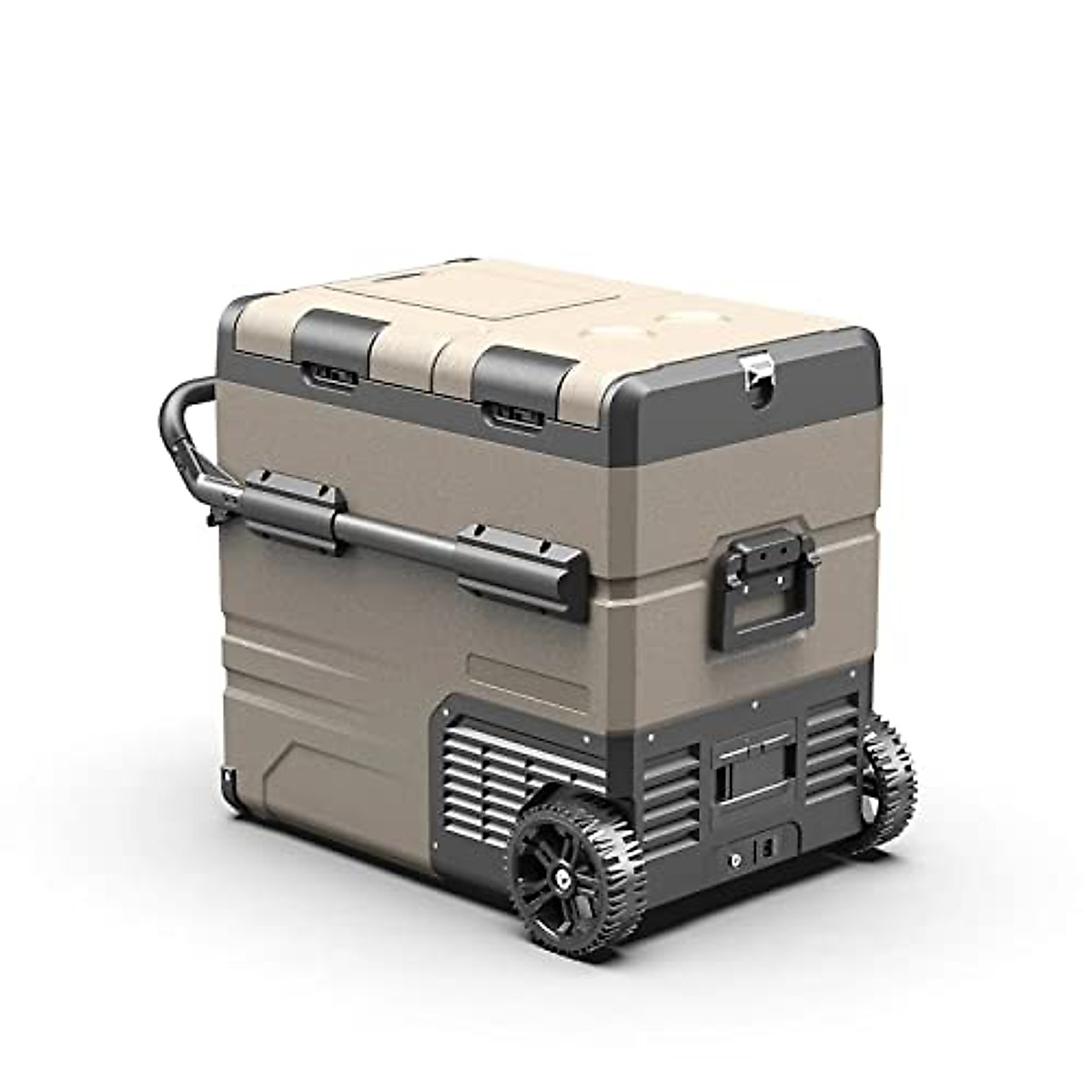 HESNDxbx Mini Fridge 55L Portable Refrigerator Double Door Fridge Cooler Freezer Compressor Fast Refrigeration