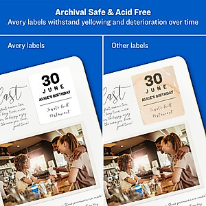 Avery ID Labels, Sure Feed Technology, Permanent Adhesive, 2" x 2-5/8", 225 Labels (6572)