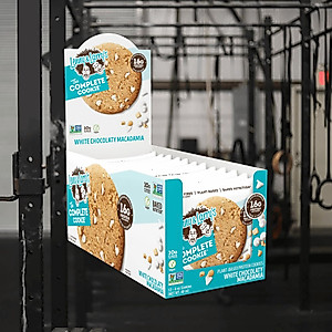 Lenny & Larry's The Complete Cookie, White Chocolaty Macadamia, Soft Baked, 16g Plant Protein, Vegan, Non-GMO, 4 Ounce Cookie (Pack of 12)