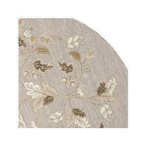 Martha Stewart Autumn Woods Francesca Black Wool/Viscose Rug - 8' x 10'