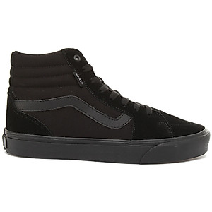 Vans Men's Hi-Top Trainers Sneaker, Suede Canvas Black Black, 12