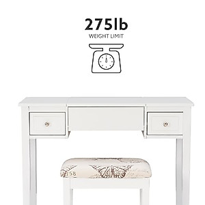 Linon Vanity Set White