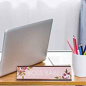 Boss Babe Desk Plate/Boss Babe Desk Sign Nameplate