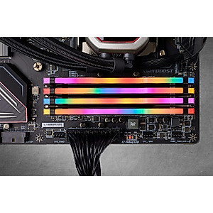 Corsair Vengeance RGB Pro 64GB (4x16GB) DDR4 3200 (PC4-25600) C16 Desktop Memory – Black