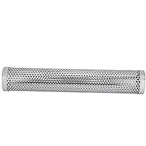 AMONIDA Grill Smoker Tube, Stainless Steel 12in Smoker Tube, Stylish for Gas Grill Charcoal Grill Electric Grill(Round)