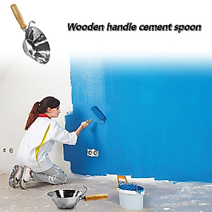 Stainless Steel Bucket Commercial Thickened Mud Pail Constructions Industrial Cement Storage