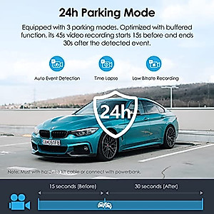 VIOFO A119 Mini Dash Cam 2K 60fps, 5GHz WiFi Dash Camera for Cars, Built-in GPS, HDR Super Night Sensibility, 140° View Angle, Buffered Parking Modes, Emergency Record, Voice Notification