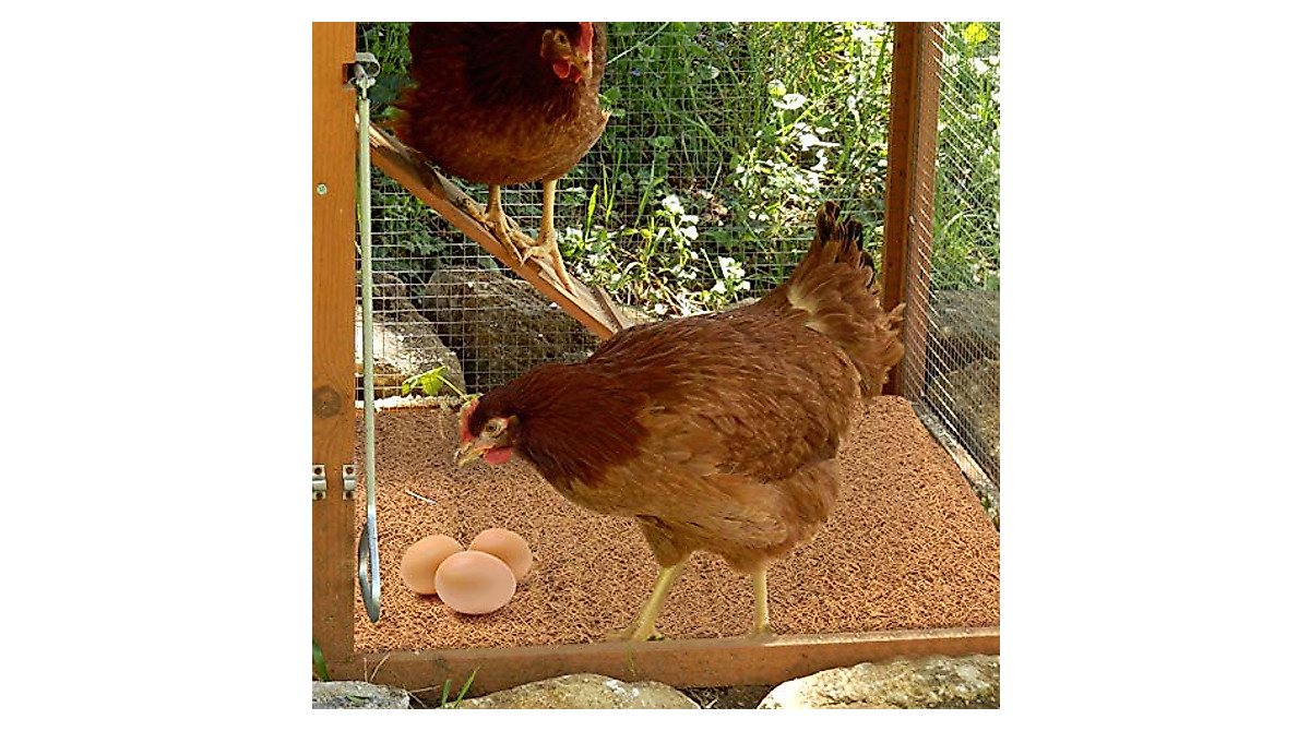 Aulock 10 Pack Coco Coir Nesting Pads for Chickens | Natural & Reusable