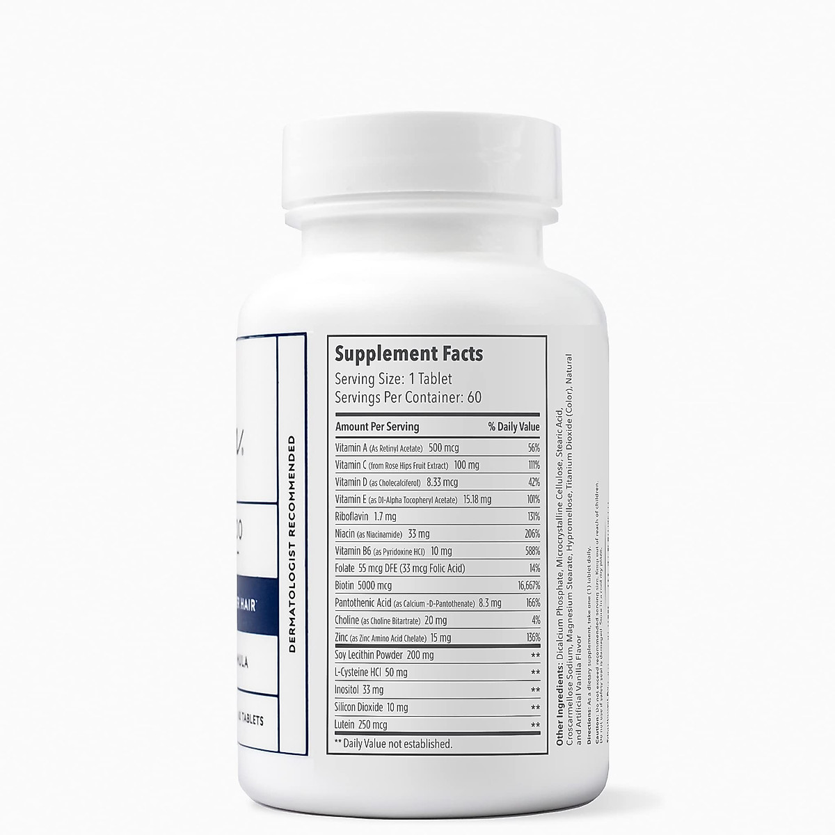 Elon Matrix 5000 Complete Multivitamin — Skin, Hair and Nail Growth Vitamins — Healthy Hair Growth Vitamins for Women & Men — 5000Mcg Biotin Supplement (60 Day Supply)