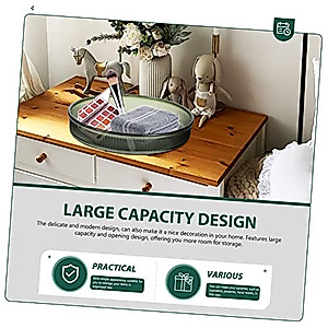 Zerodeko 2pcs rotatable Tray Lazy Susans Home Edit Organizers Kitchen Clear Bathroom Organizer Tabletop Round Turntable Storage Tray Fridge Desk Tray Tableware to Rotate The pet Household