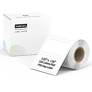 MARKLIFE Label Maker Machine with 2 Tapes Barcode Label Printer - Mini Portable Bluetooth Thermal Labeler for Address Clothing Jewelry Retail Barcode Small Business Home Office Compatible Phones &PC