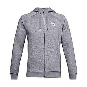 Under Armour Men's UA Rival Fleece Full-Zip Hoodie (Grey, XX-Large)