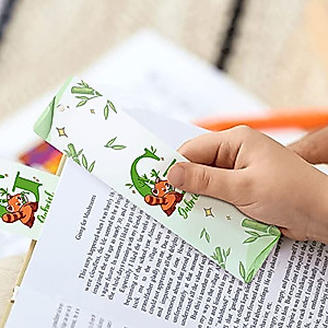 GOLEEX Personalized Initial Bookmark Red Panda Magnetic Bookmarks Customized Name Letter Page Markers Cute Bookworm Gifts for Book Lovers Readers Students Kids Women at Christmas