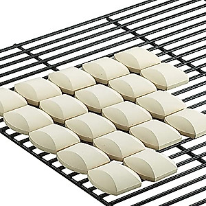 Mr. Bar-B-Q 06000Y Ceramic Gas Grill Self Cleaning Briquettes, Replacement for Lava Rocks, Cleaner Cooking, Gas Grill Briquettes for BBQ Grill, EMW8015680, 60 Count