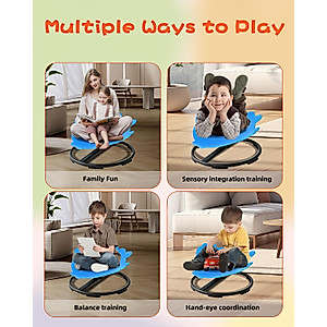 towigic Sensory Swivel Chair for Children with Autism,Chidren's Sensory Swivel Chair,Sensory Toy Chair Rotating Toy Chair,Balance Training,Concentration Training Sensory Control Swivel Chair