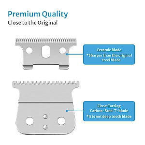 2 Pack T Outliner Blades fits for Andis T Outliner, G, GO, GTO, GTX, Headliner LS2, LS3 Replacement
