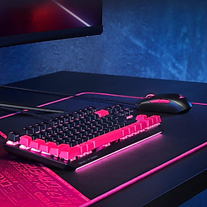 ASUS ROG Strix Impact II Electro Punk is an ambidextrous, Ergonomic Gaming Mouse Featuring 6,200 dpi Optical Sensor, Lightweight Design and Aura Sync RGB Lighting