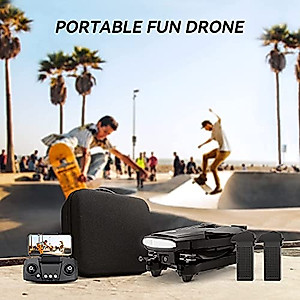 Holy Stone Drone for Kids Adults with 1080P HD Adjustable Camera, Fold-able RC Quadcopter for Beginners with 30 Mins Flight, Gravity Sensor, Voice Control, Trajectory Flight, Storage Case, HS260