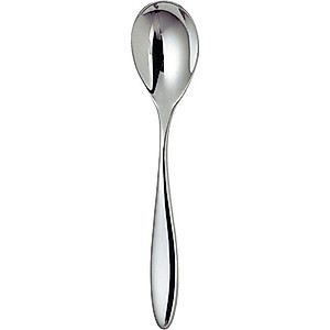 Alessi Mami 9-3/4-Inch Serving Spoon, 18/10 Stainless Steel Mirror Polish, Silver
