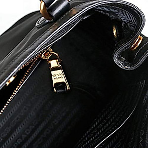 Prada Womens Nylon Calf Leather Trim Crossbody Bag 1BA172